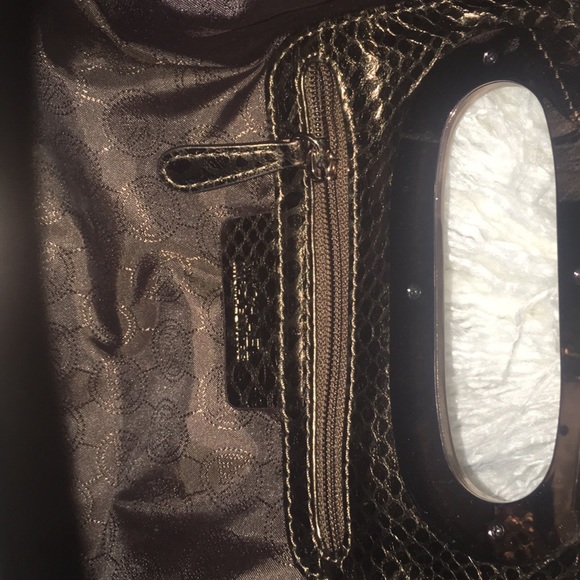 MICHAEL Michael Kors | Bags | Michael Kors Berkley Python Metallic ...